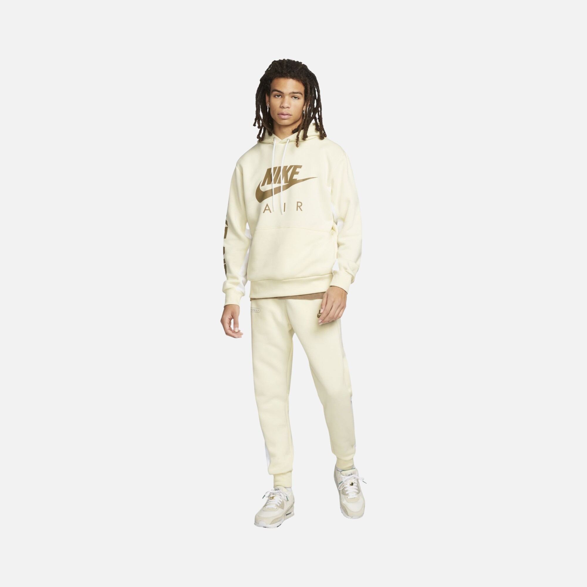 Nike Sportswear Air Brushed-Back Fleece Pullover Hoodie Erkek ...