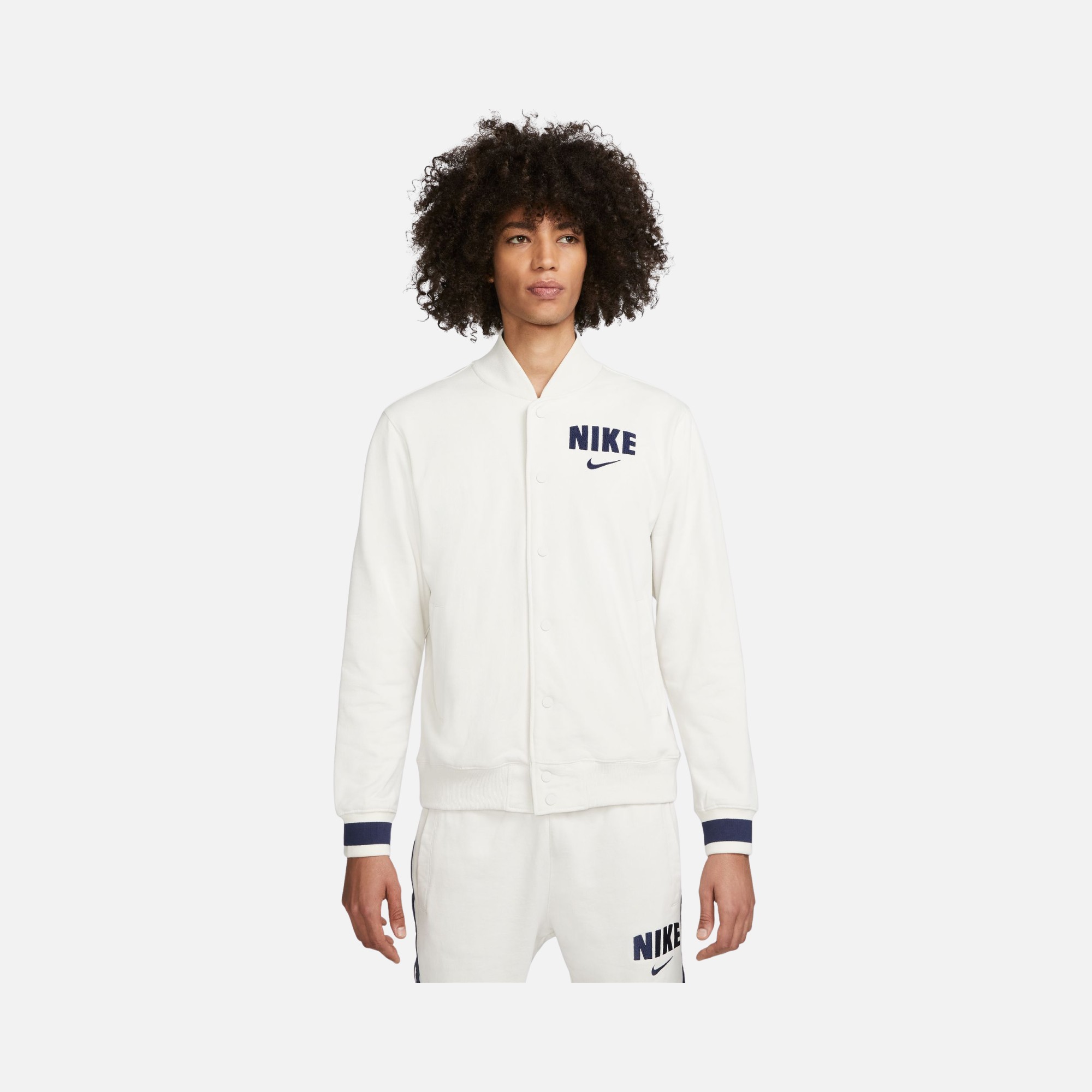 Nike Sportswear Retro Fleece Varsity Full-Length Snap Fastener Erkek ...