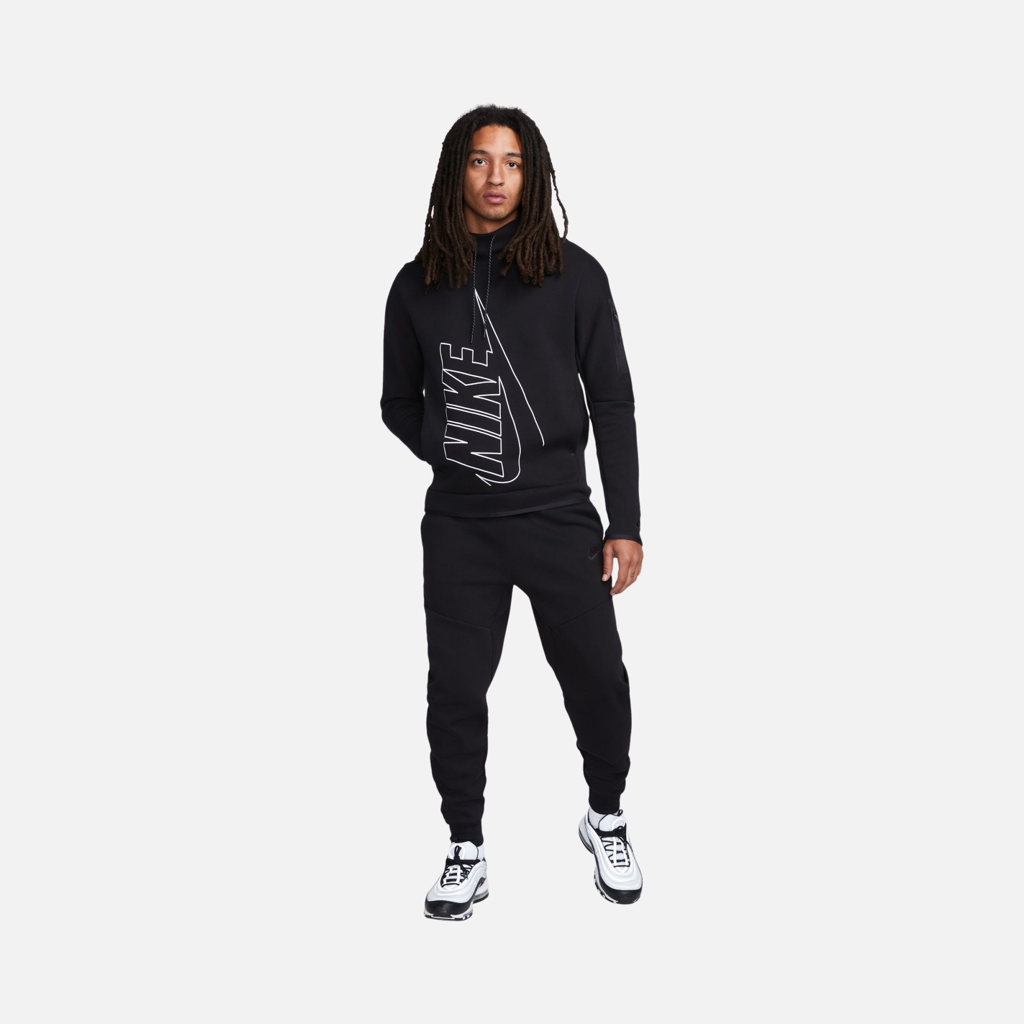 Nike Tech Fleece Pullover Graphic Hoodie Erkek Sweatshirt | Barçın