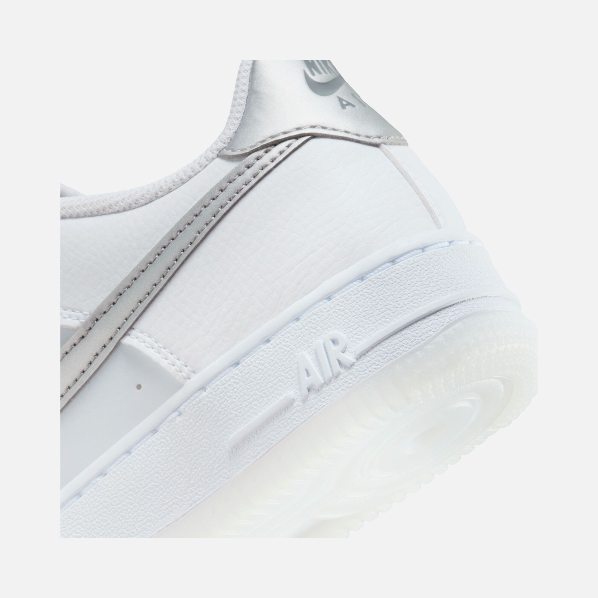 Nike Air Force 1 ''Metallic Silver Swoosh'' (GS) Spor Ayakkabı | Barçın