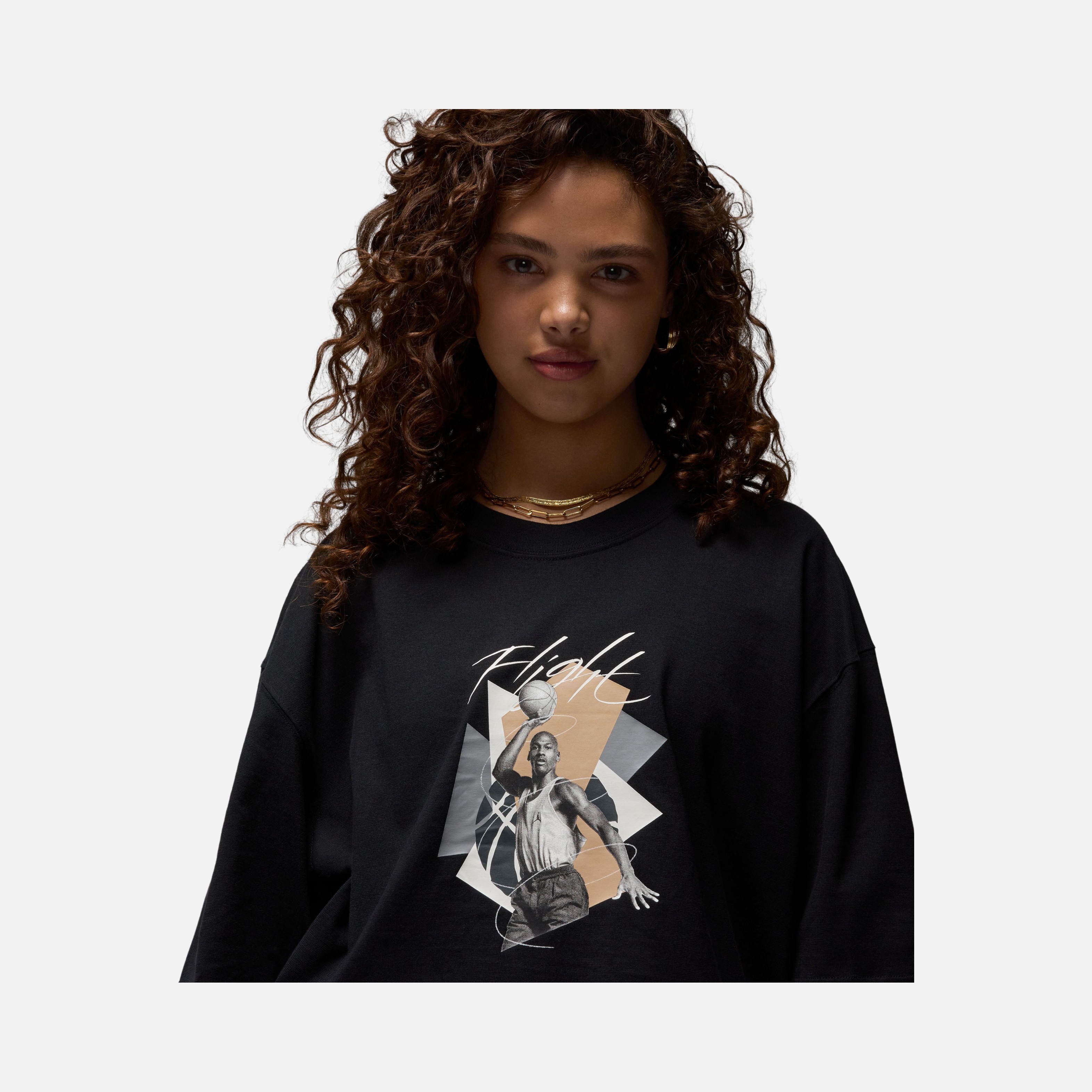 Nike Jordan Essentials Os 2 Graphic Oversized Short-Sleeve Kadın Tişört ...