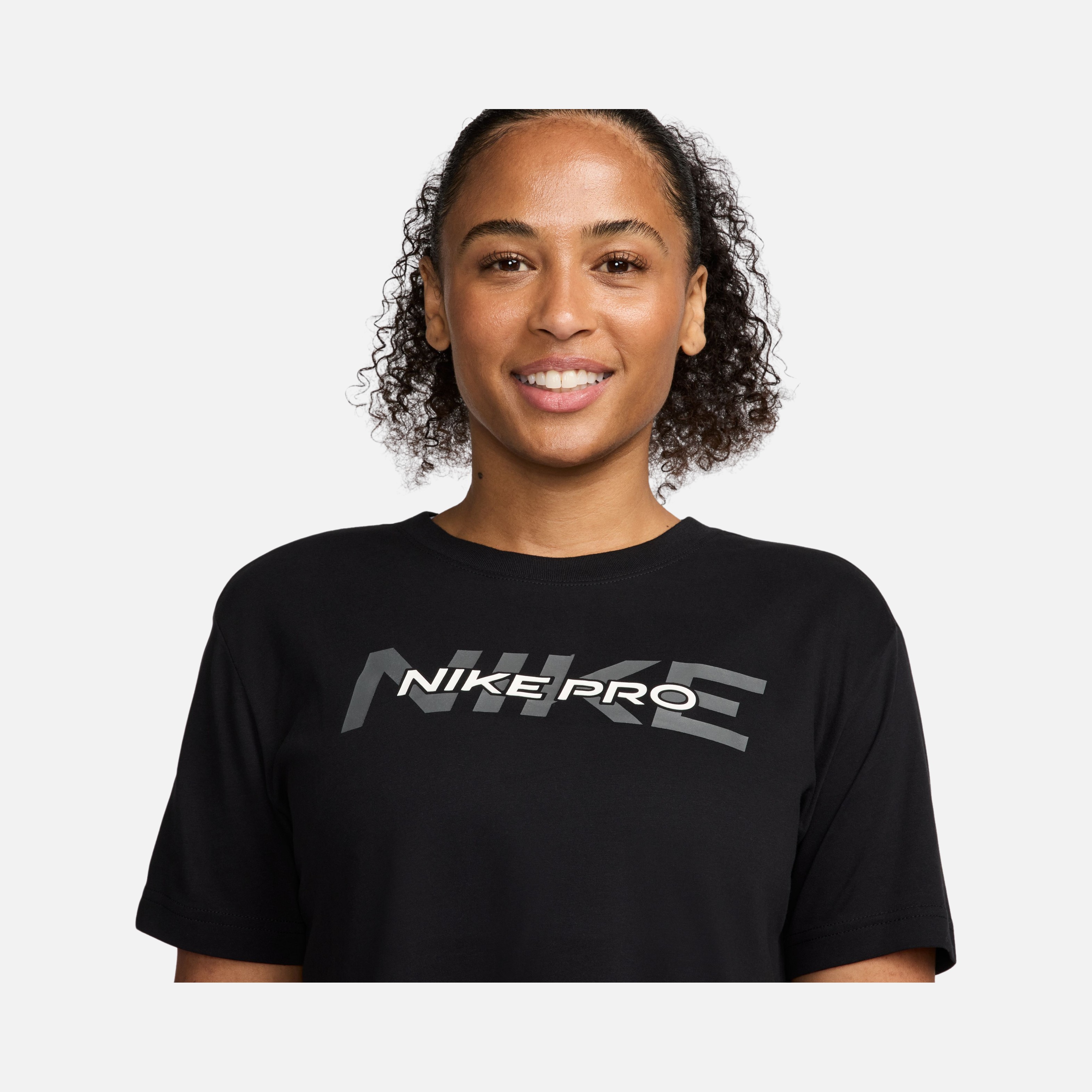 Nike Pro Graphic Cropped Training Short-Sleeve Kadın Tişört | Barçın