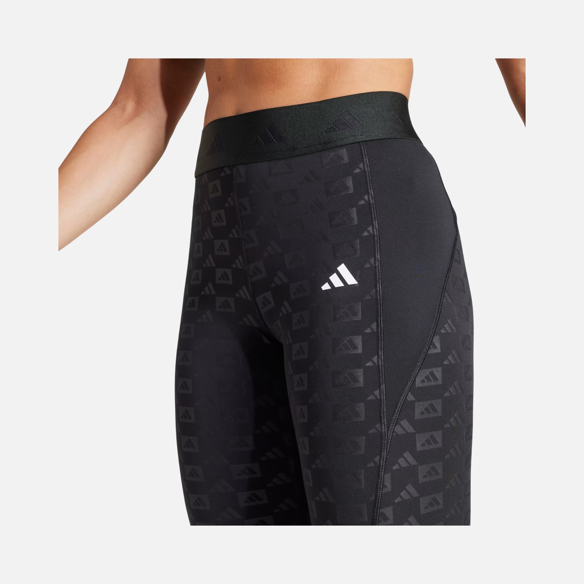 adidas Hyperglam Full-Length Emboss Training Kadın Tayt | Barçın