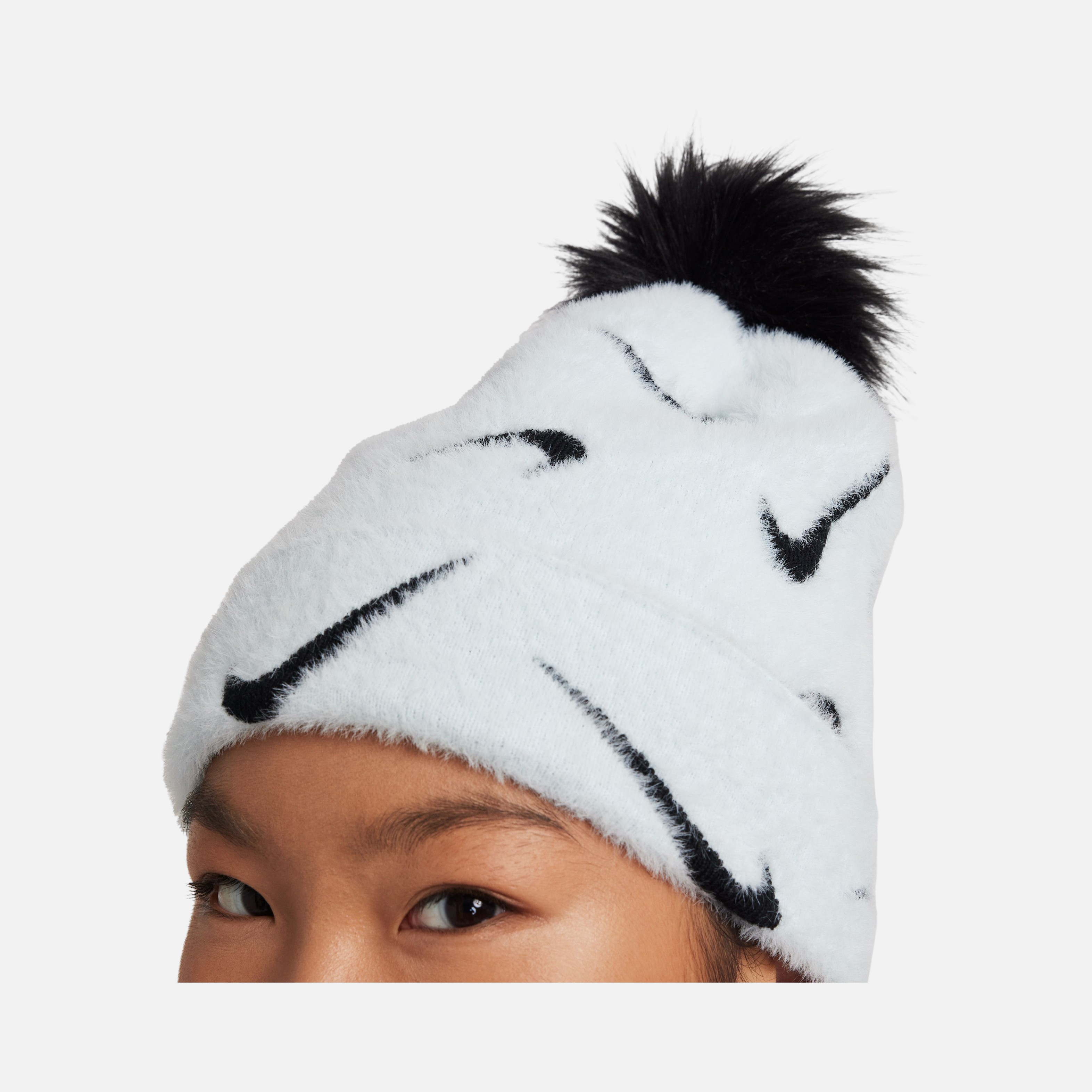 Nike Sportswear Peak SC Swoosh Graphics and Faux Fur Pompom Detail ...