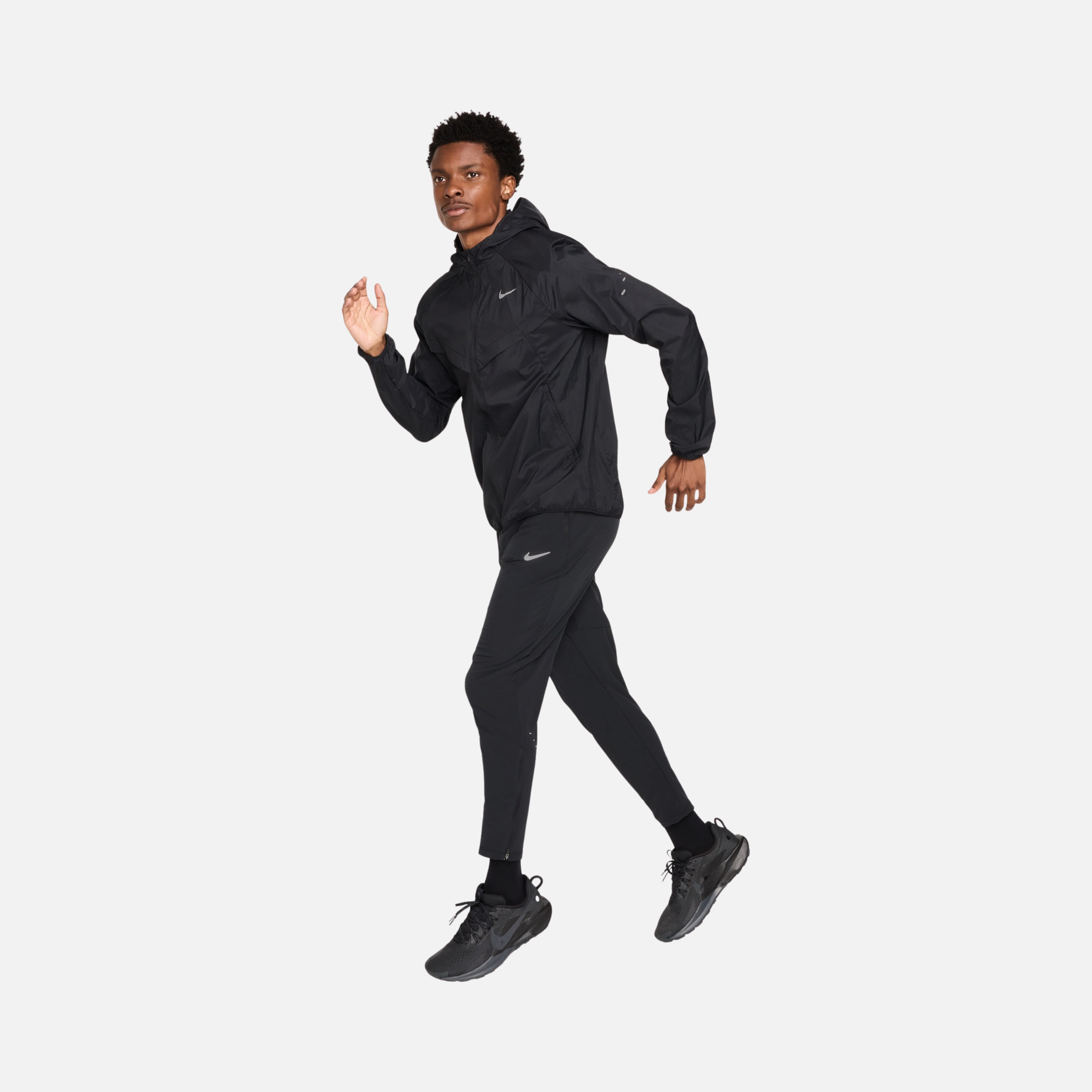 Nike Stride Repel UV Running Full-Zip Hooded Erkek Ceket | Barçın