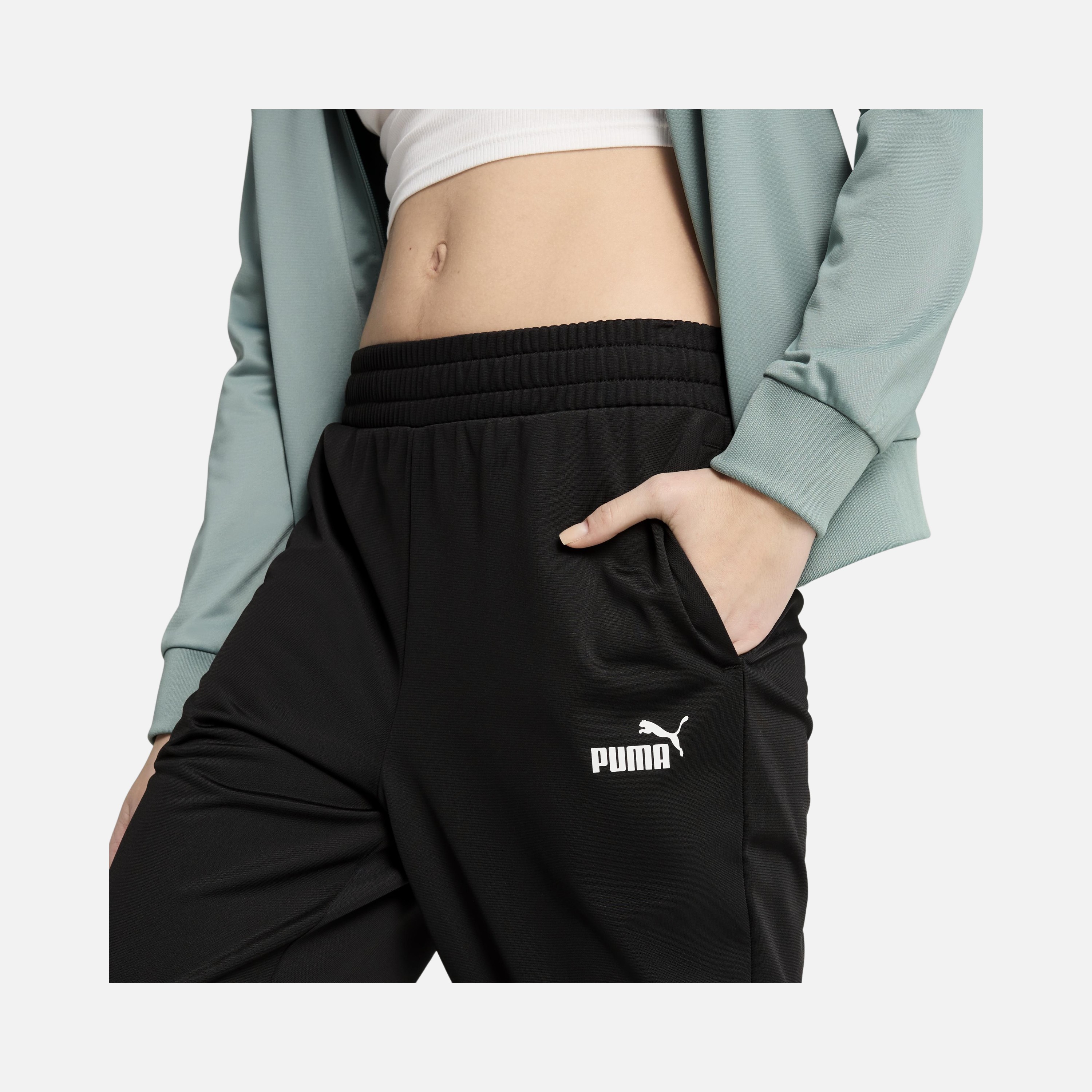 Puma Sportswear Poly Suit Colorblock Full-Zip Kadın Eşofman Takımı | Barçın