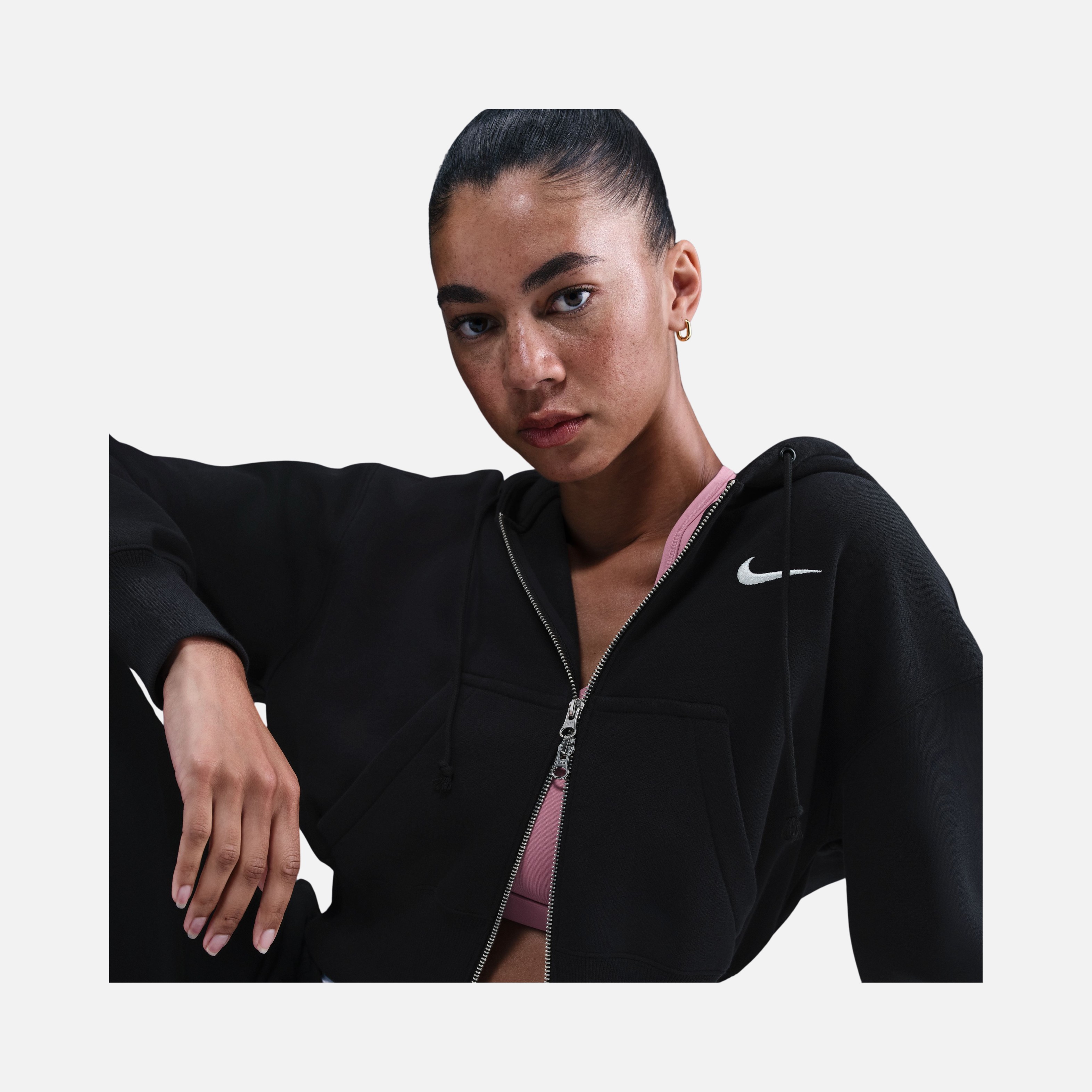 Nike Nsw Phoneix Fleece Crop Fz Hdy Kadın Sweatshirt | Barçın