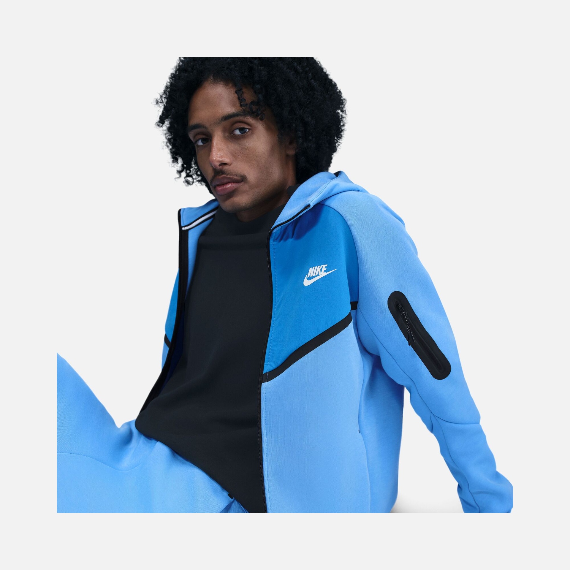 Nike M Tech Fleece Mix Wr Hoodie Erkek Ceket | Barçın