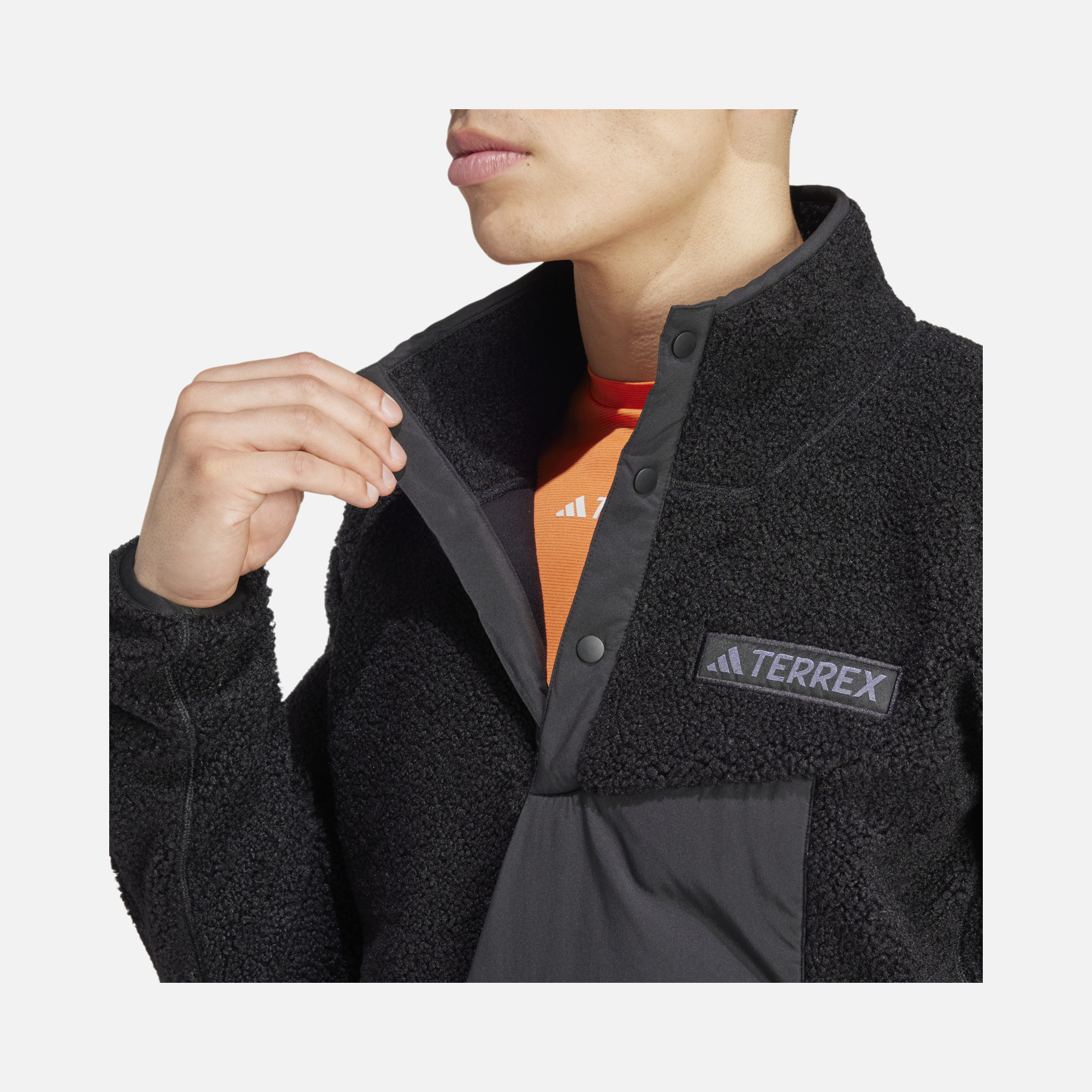 adidas Terrex XPL Faux Fur & Ripstop Fabric Details Pile Snap Hiking ...