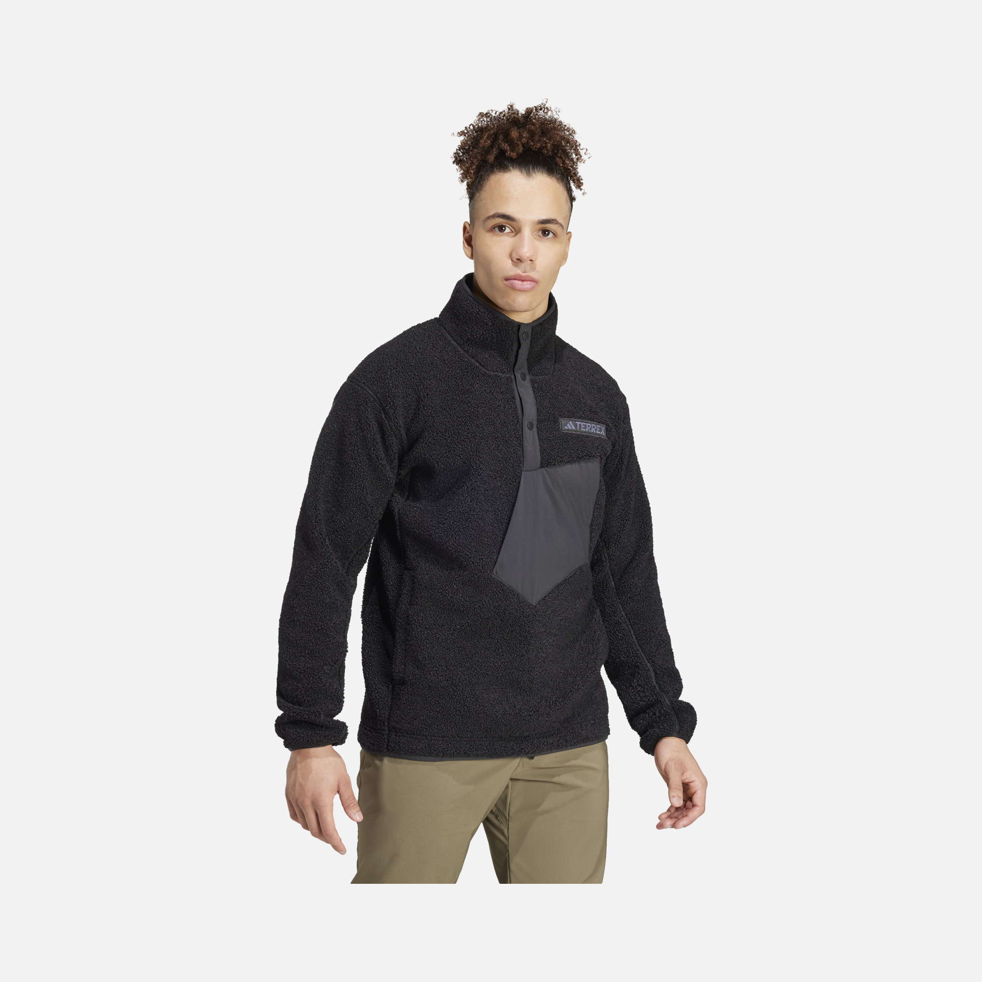 adidas Terrex XPL Faux Fur & Ripstop Fabric Details Pile Snap Hiking ...