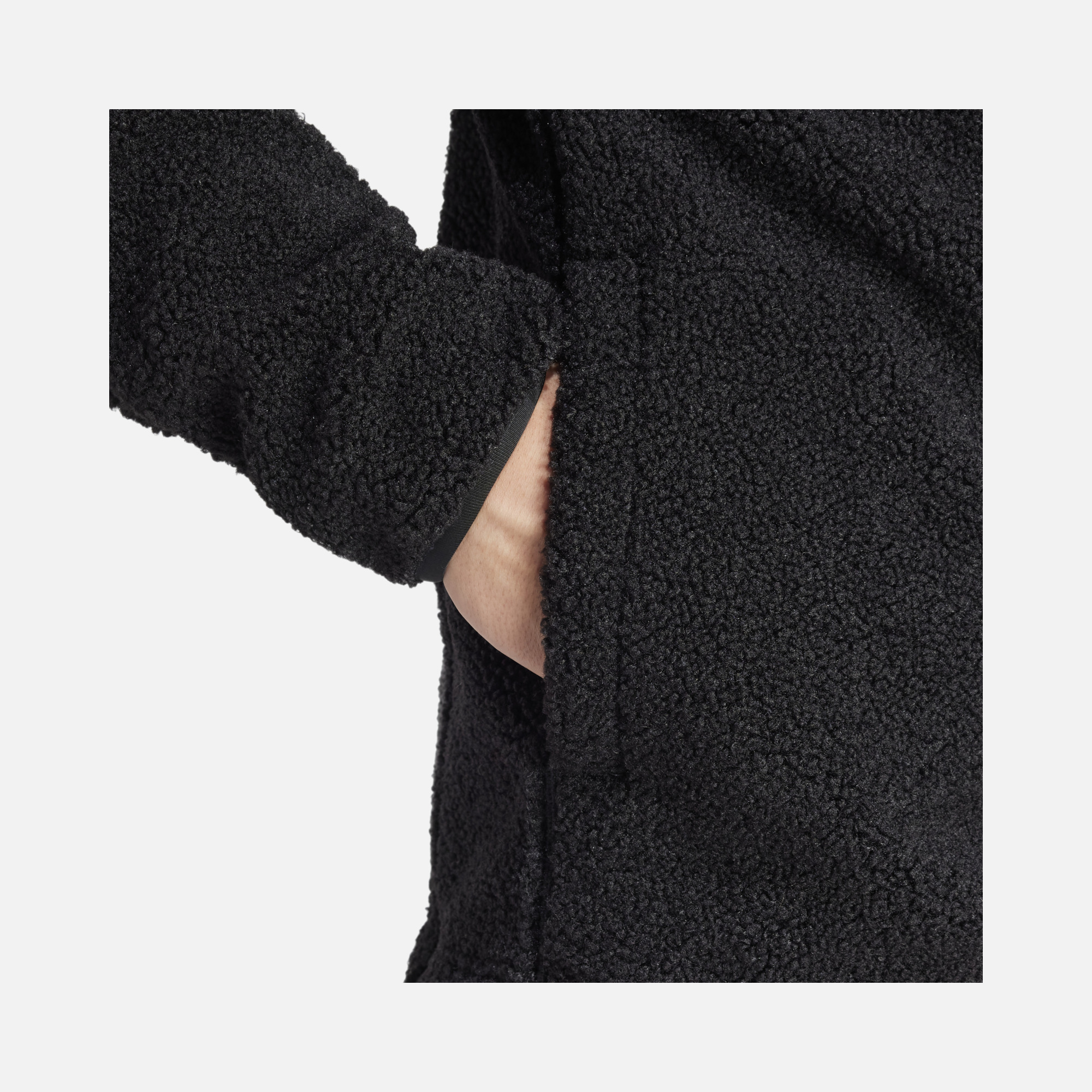 adidas Terrex XPL Faux Fur & Ripstop Fabric Details Pile Snap Hiking ...