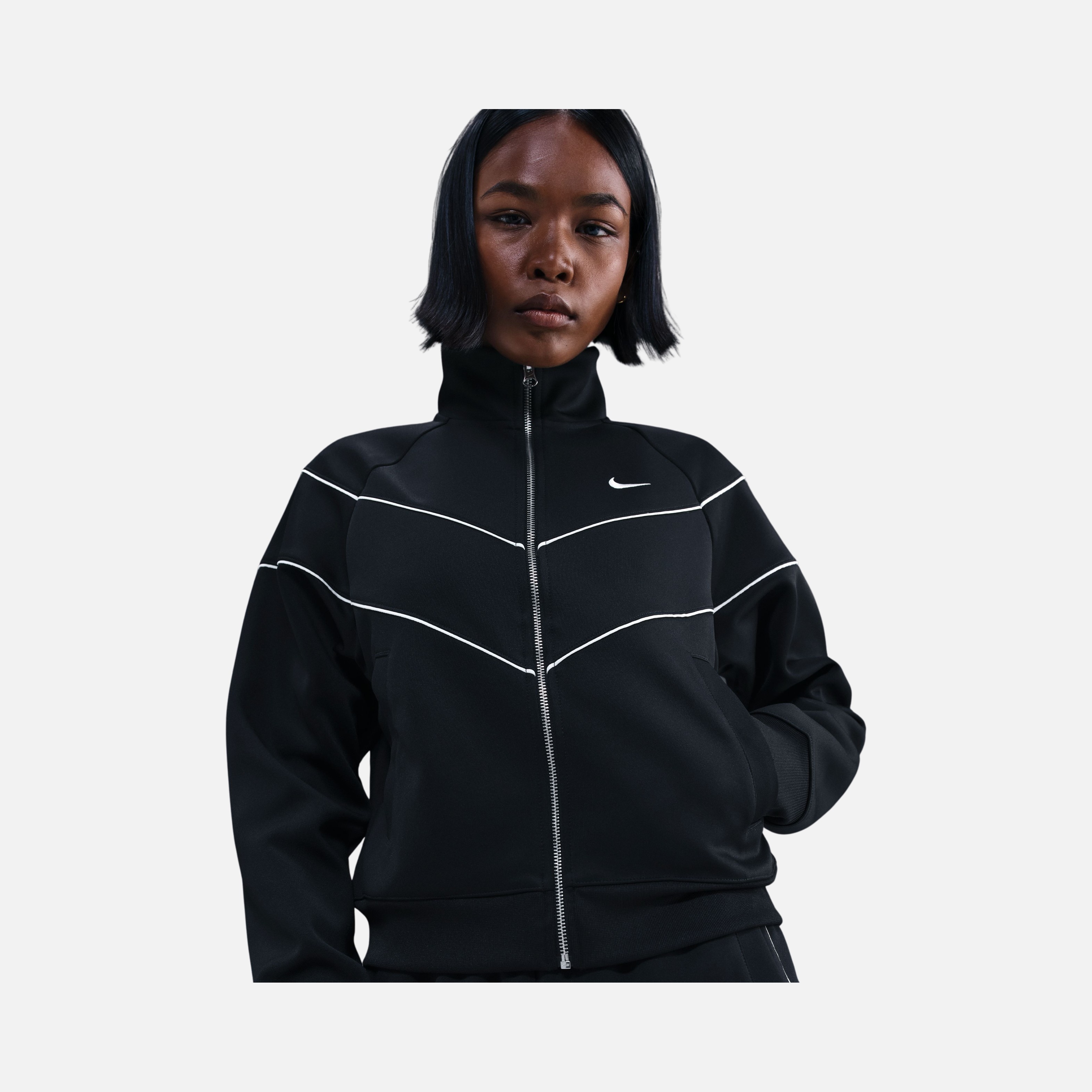Nike Sportswear Essentials Windrunner Poly Knit Full-Zip Kadın Ceket ...