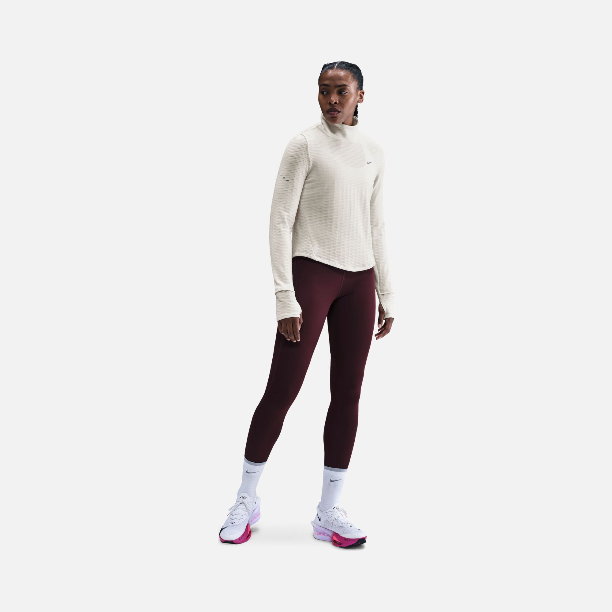 Nike Swift Therma-FIT Turtle-Neck Running Uzun Kollu Tişört | Barçın