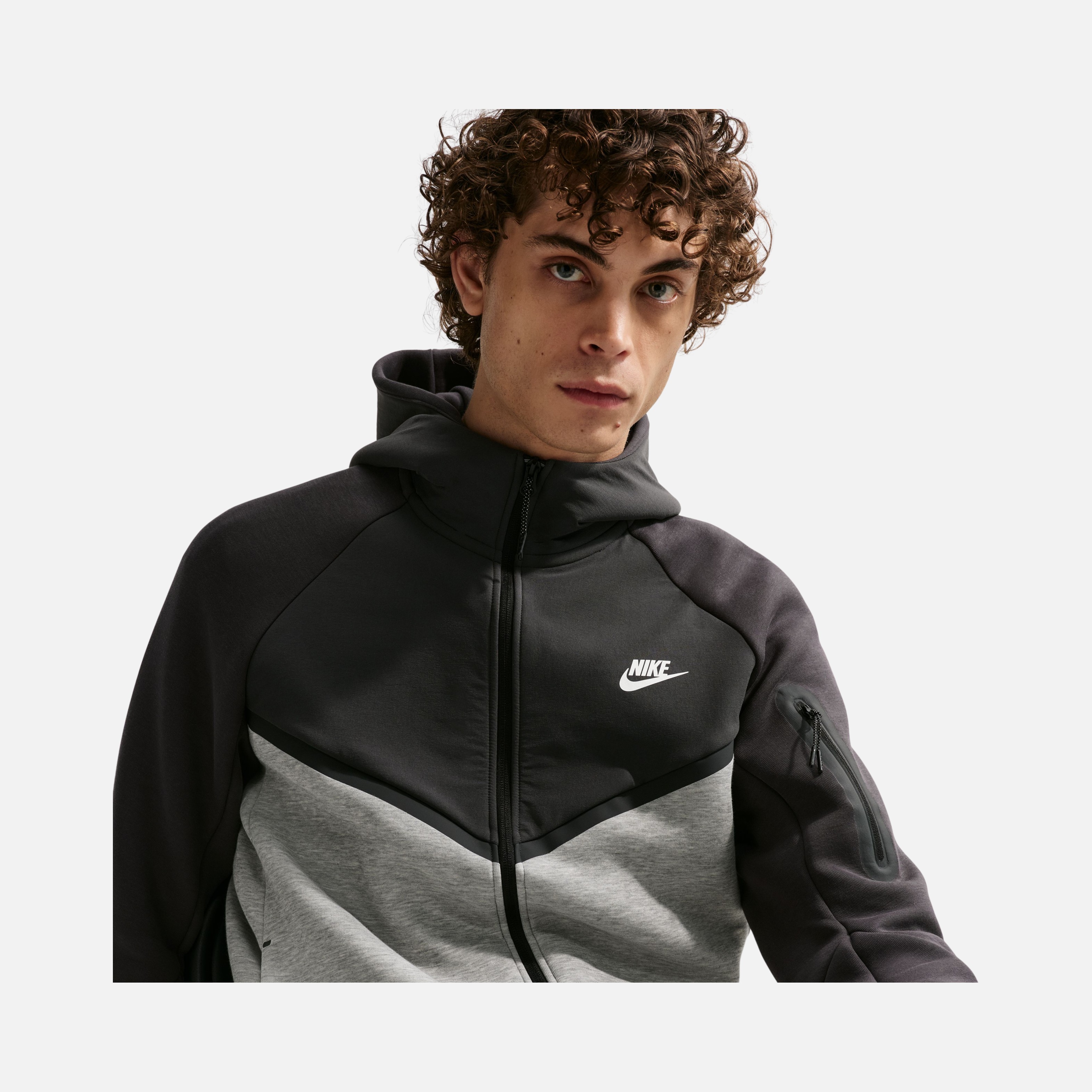 Nike M Tech Fleece Mix Wr Hoodie Erkek Ceket | Barçın